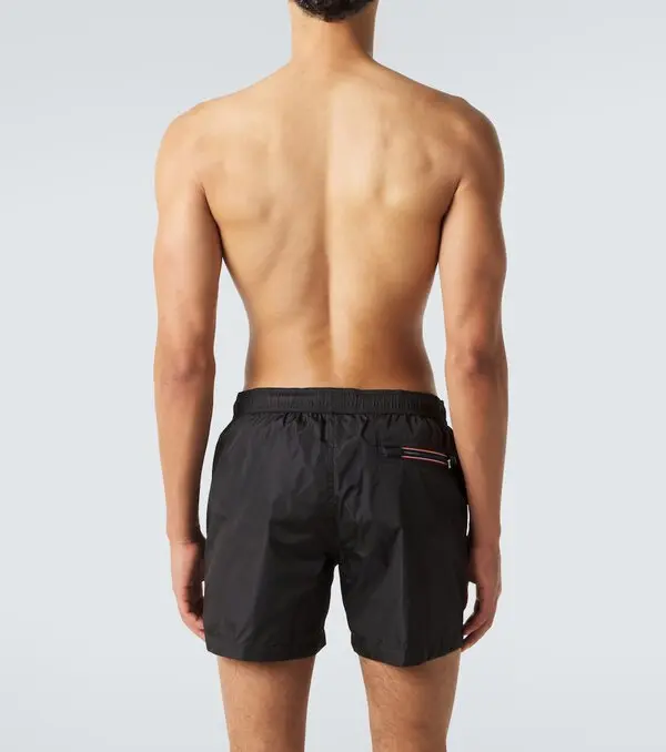 Moncler Logo Swim Trunks - Black