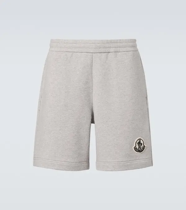 Moncler Cotton Jersey Bermuda Shorts