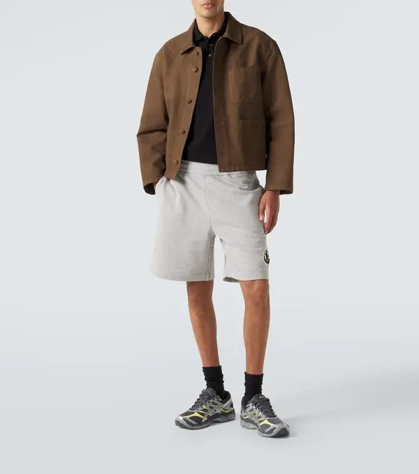 Moncler Cotton Jersey Bermuda Shorts