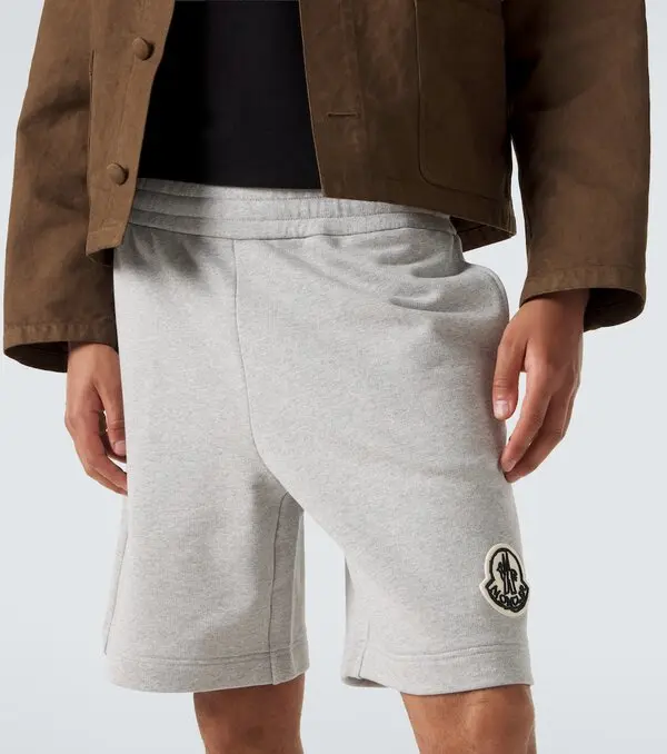 Moncler Cotton Jersey Bermuda Shorts