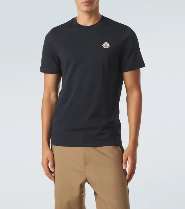 Moncler Set Of 3 Cotton Jersey T-shirts - Multicoloured