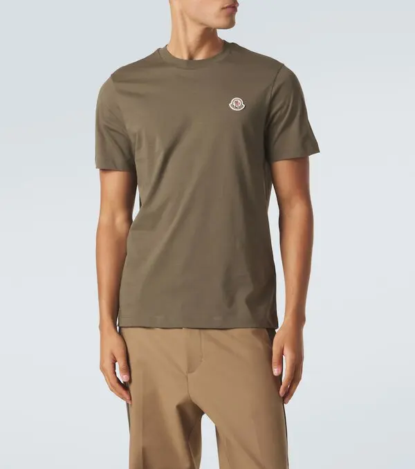 Moncler Set Of 3 Cotton Jersey T-shirts - Multicoloured