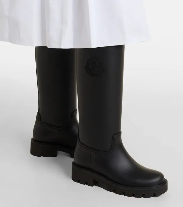 Moncler Kickstream Knee High Boots - Black