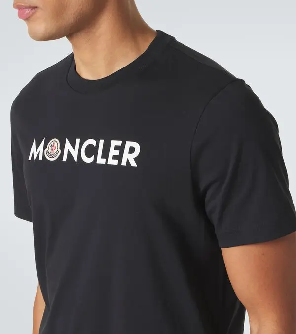 Moncler Cotton Jersey T-shirt - Blue