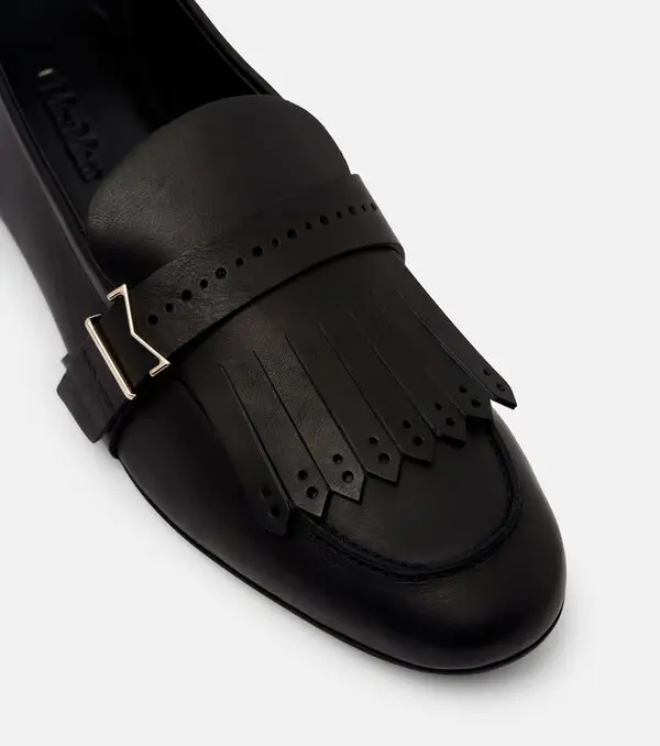 Max Mara Leather Loafers