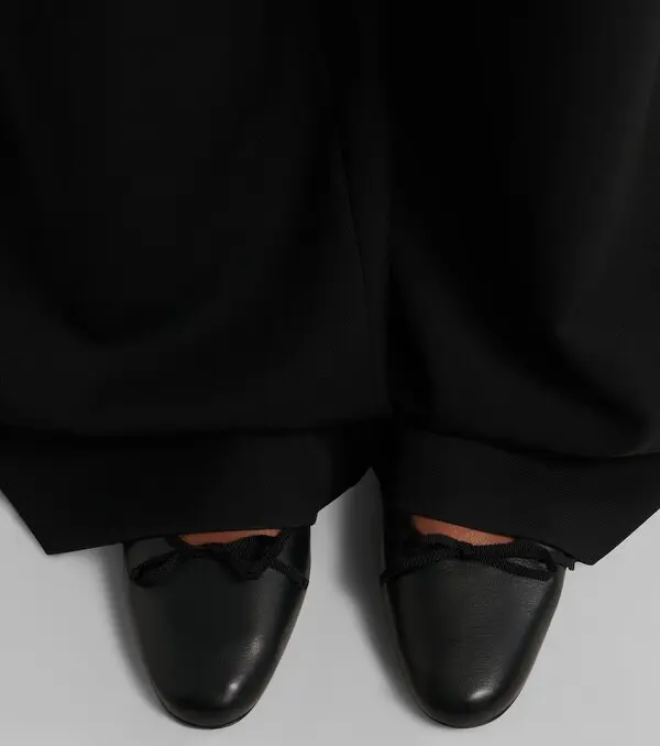 HERBERT LEVINE Leather Ballet Flats