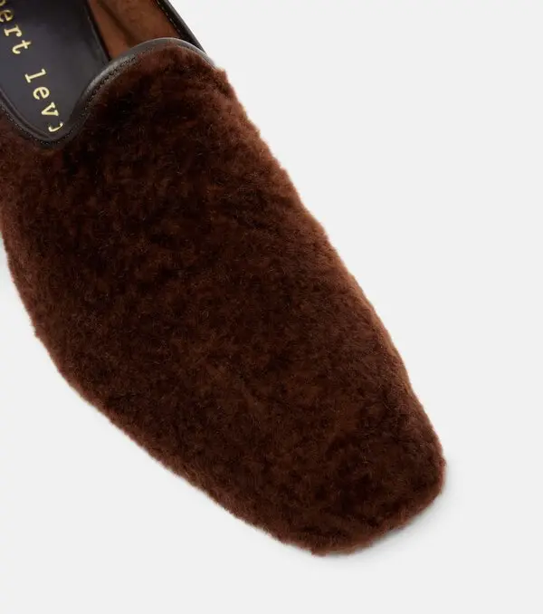 HERBERT LEVINE Soft Touch Shearling Loafers