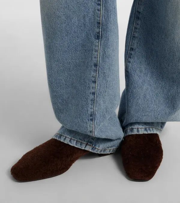 HERBERT LEVINE Soft Touch Shearling Loafers