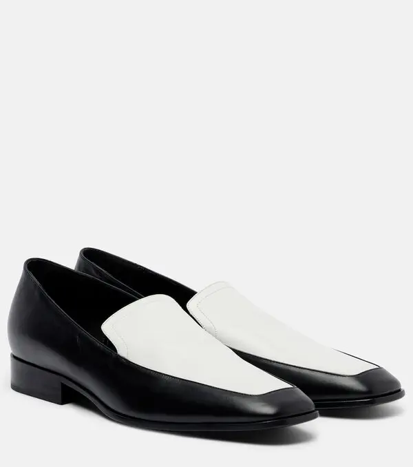 HERBERT LEVINE Leather Loafers - Black