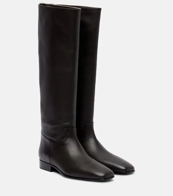 HERBERT LEVINE Knee-high Leather Boots