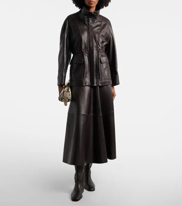 HERBERT LEVINE Knee-high Leather Boots