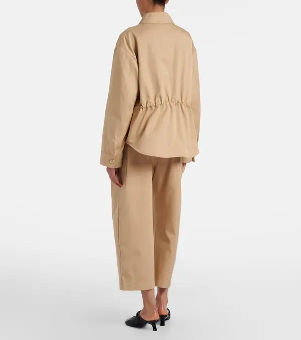 Loewe Cotton Cropped Barrel-leg Trousers