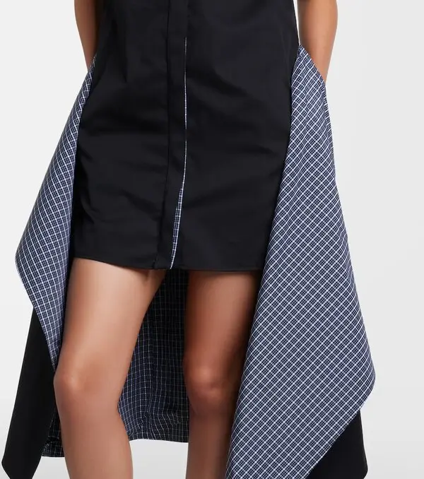 Loewe Deconstructed Gabardine Shirt Dress - Black