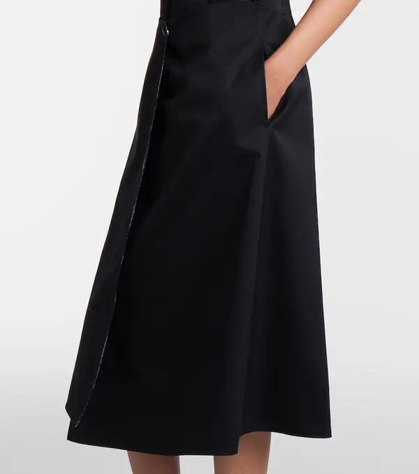 Loewe Deconstructed Gabardine Shirt Dress - Black