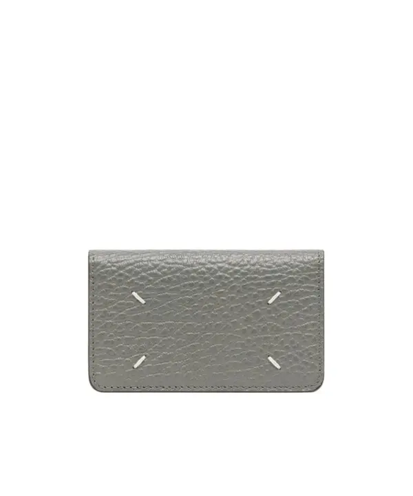 MAISON MARGIELA Leather Cardholder - Gray