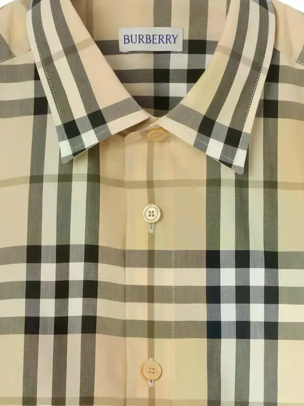 Burberry Check Cotton Poplin Shirt