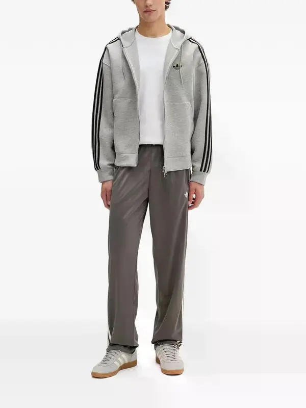 Adidas Firebird Stripe-detail Track Pants - Grey