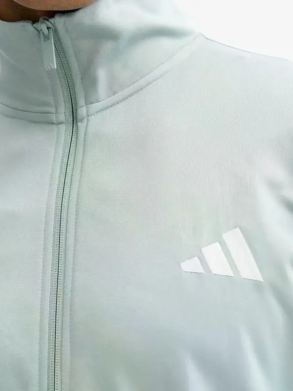 Adidas Sport Jacket With Striped Detail And Logo