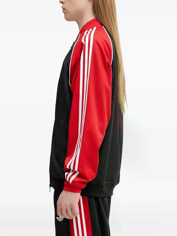 Adidas Logo Stripes Zip-up Sweatshirt