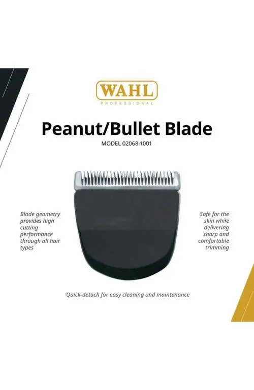 WAHL PROFESSIONAL Peanut Clipper/trimmer Snap-on Bladeprofessional-quality Blade For Peanuts - Black