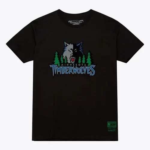 Mitchell & Ness Minnesota Timberwolves Hardwood Classics Arch T-shirt - Black