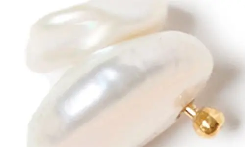 Chan Luu Freshwater Pearl Hoop Earrings
