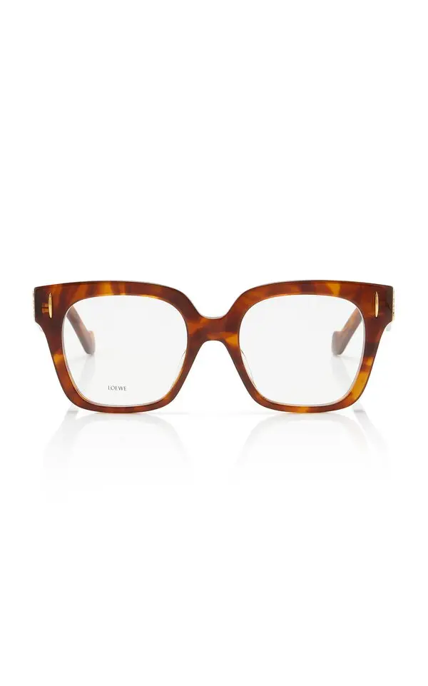 Loewe Anagram Square-frame Acetate Optical Glasses - Brown