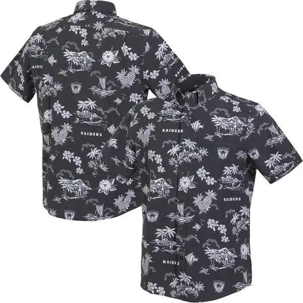 Reyn Spooner Oakland Raiders Gridiron Classics Throwback Kekai Performance Button-down Shirt