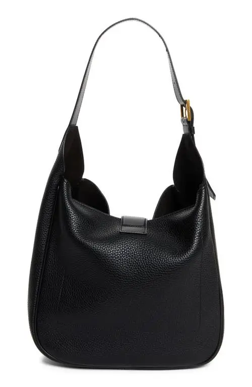 TOM FORD Medium Monarch Leather Hobo Bag