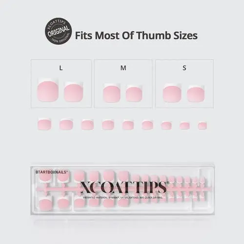 BTARTBOXNAILS Soft Gel Toe Nail Tips Xcoattips® Toe Nail - Sharp Square