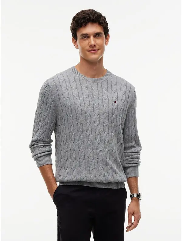 Tommy Hilfiger Cable Knit Crewneck Sweater
