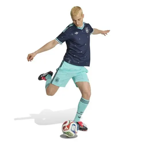 Adidas Germany National Team 2026 Away Replica Shorts By - Turquoise