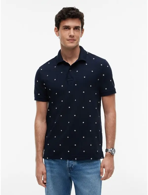 Tommy Hilfiger Regular Fit Allover Star Print Polo
