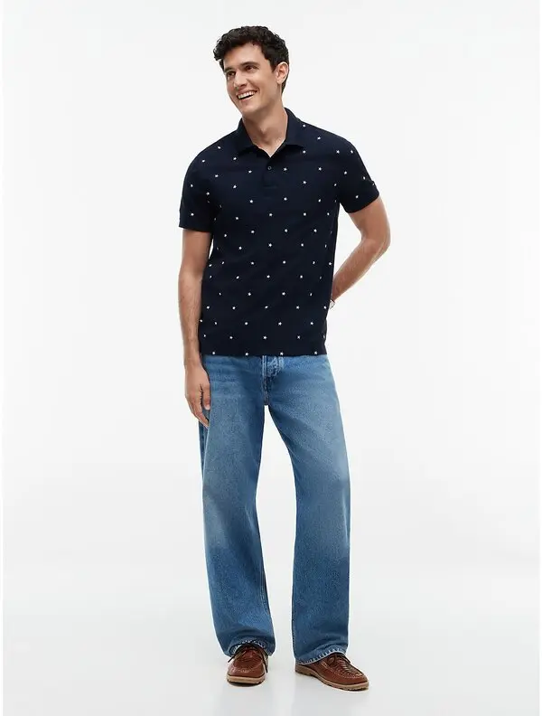 Tommy Hilfiger Regular Fit Allover Star Print Polo