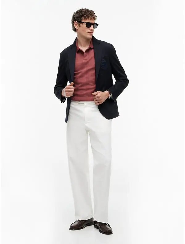 Tommy Hilfiger Crest Logo Stretch-cotton Club Blazer