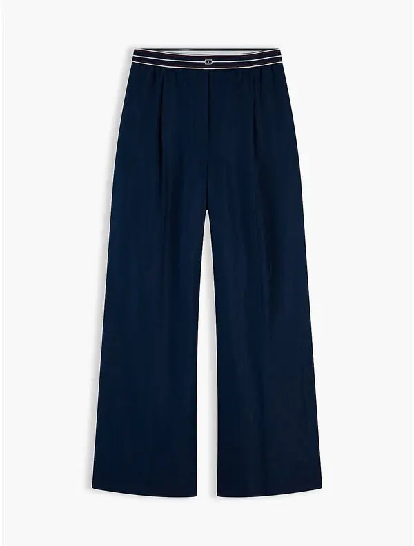 Tommy Hilfiger Straight Linen Pull-on Pants