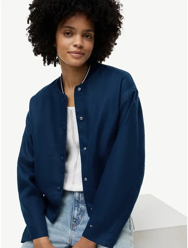 Tommy Hilfiger Linen Bomber Jacket
