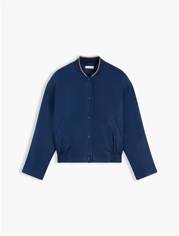 Tommy Hilfiger Linen Bomber Jacket