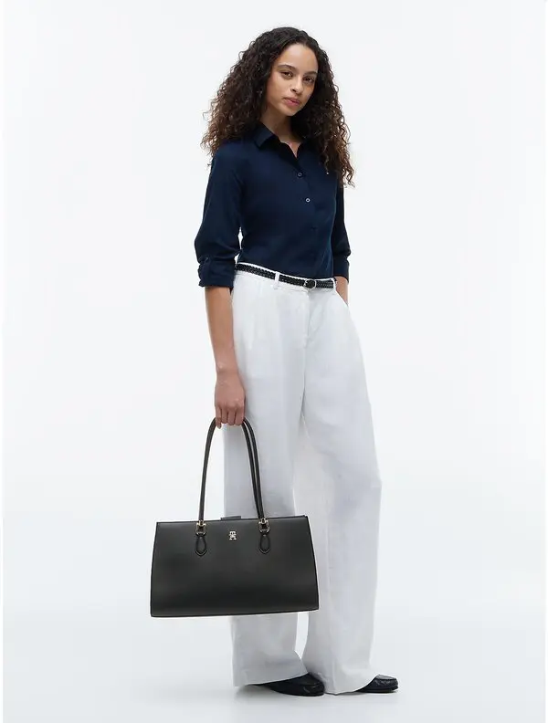 Tommy Hilfiger Monogram Satchel Bag