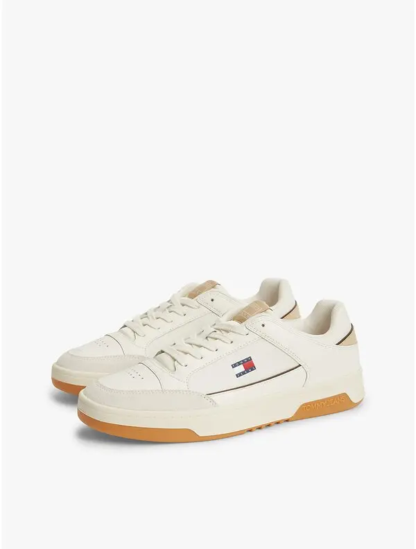 Tommy Hilfiger Leather Cupsole Sneakers
