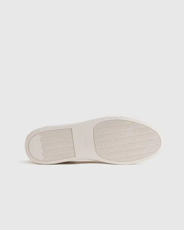Quince Italian Calfskin Suede Slip-on Sneakers