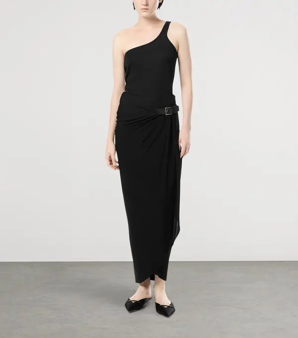TOM FORD Crepe Jersey Midi Wrap Skirt