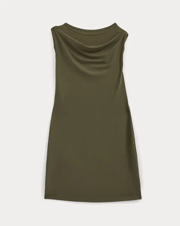 Everlane Cowl Neck Mini Dress - Beech