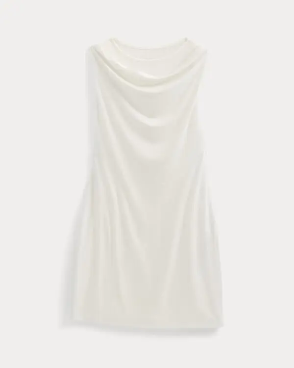 Everlane Cowl Neck Mini Dress - Bone