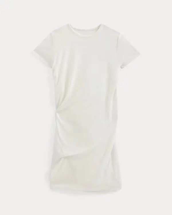 Everlane Twisted Short-sleeve Crew Dress - Bone