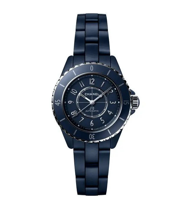 Chanel J12 Calibre 12.2 Watch In Ceramic And Steel - Blue