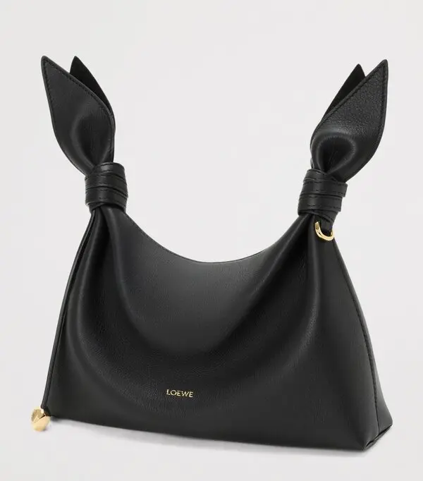 Loewe Mini Leather Shoulder Bag - Black