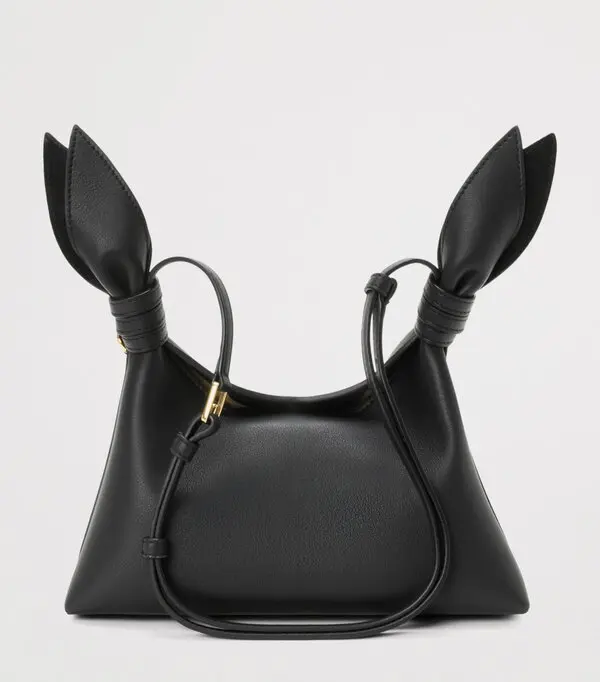 Loewe Mini Leather Shoulder Bag - Black