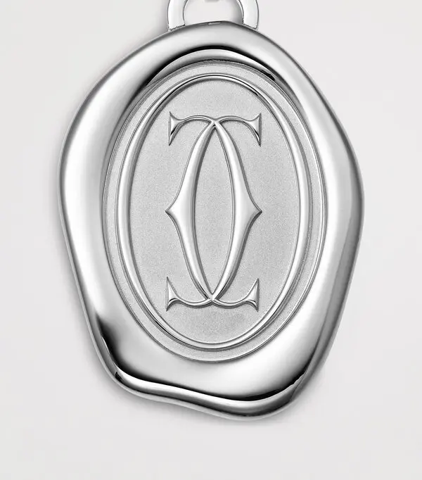 Cartier Wax Seal Motif Stainless Steel Keyring