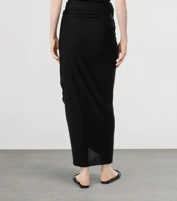 TOM FORD Crepe Jersey Midi Wrap Skirt